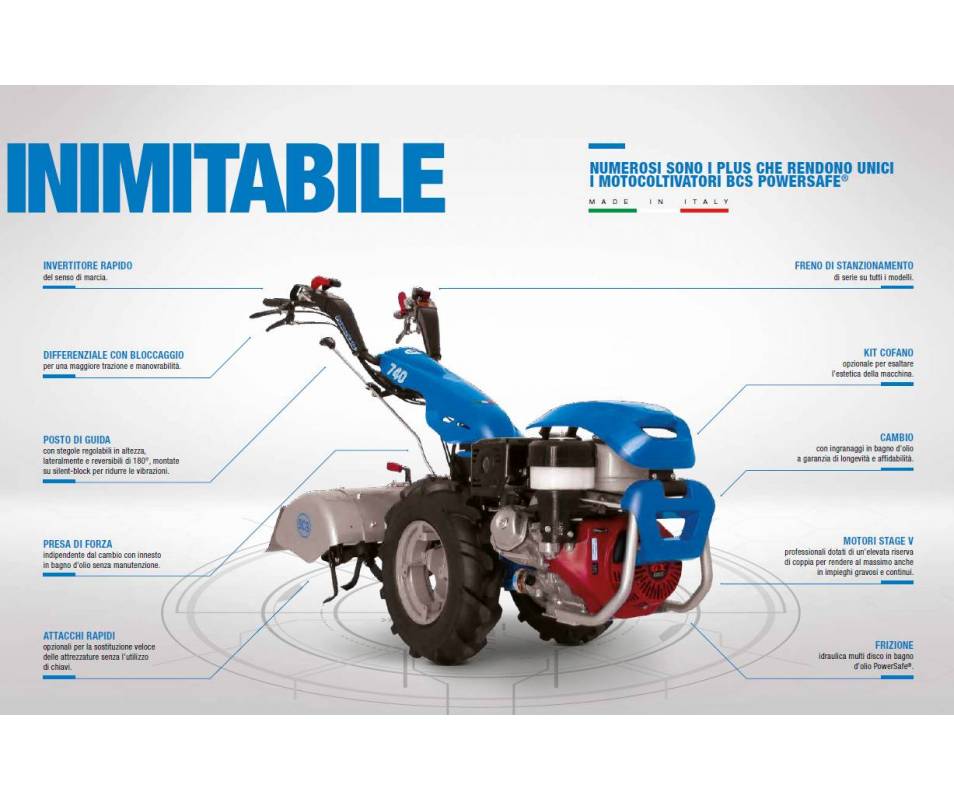 Motocoltivatore BCS - vendita motocoltivatori anche a rate